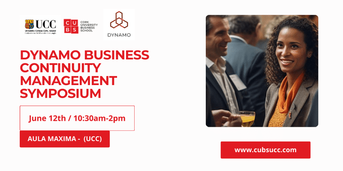 Dynamo Business Continuity Management Symposium at Cork University...